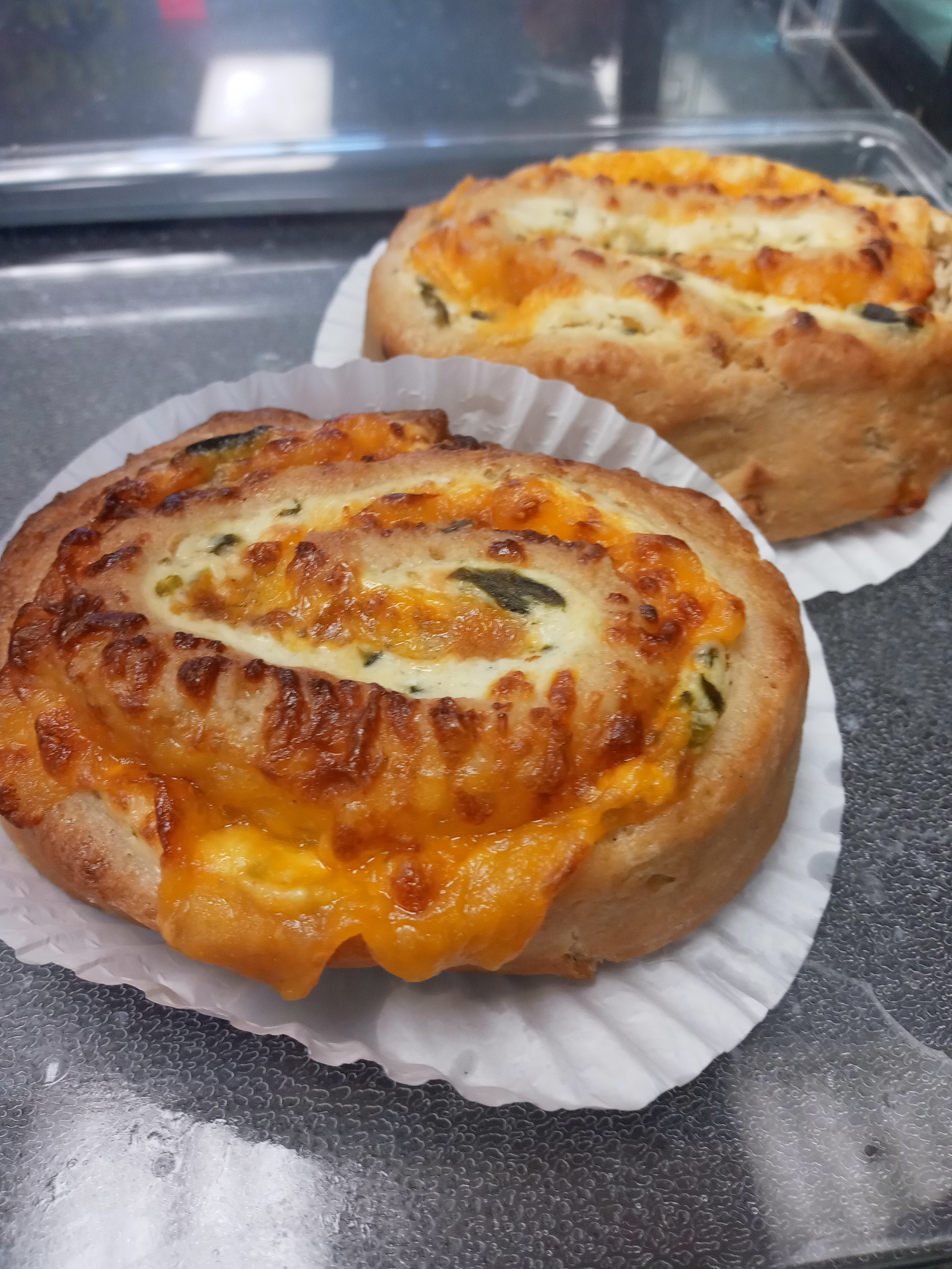 Hatch Chile Cheddar Roll | Spooky's Swirls - Gluten Free Bakery